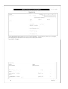 Police Charge Sheet Template | Free Sheet Templates