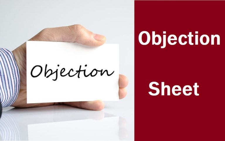 objectionsheet | Free Sheet Templates