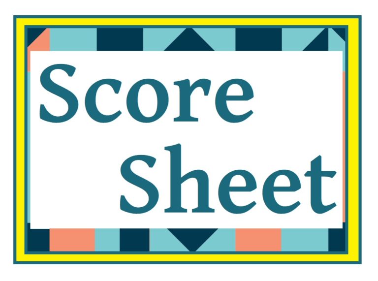 scoresheet | Free Sheet Templates