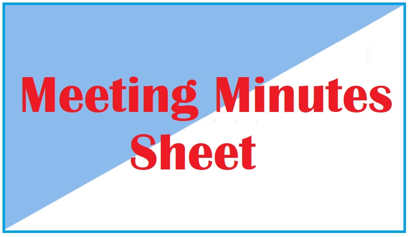 Meetingminutessheet | Free Sheet Templates