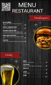 Outdoor Restaurant Menu Sheet Template | Free Sheet Templates