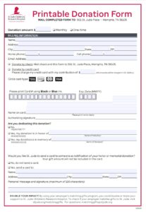 Donation Sheet Template | Free Sheet Templates