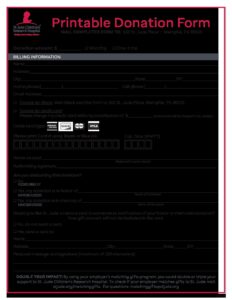 Donation Sheet Template | Free Sheet Templates