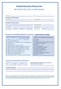 Health Referral Sheet Template | Free Sheet Templates