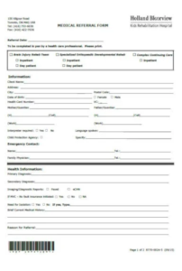 Standard Referral Sheet Template | Free Sheet Templates